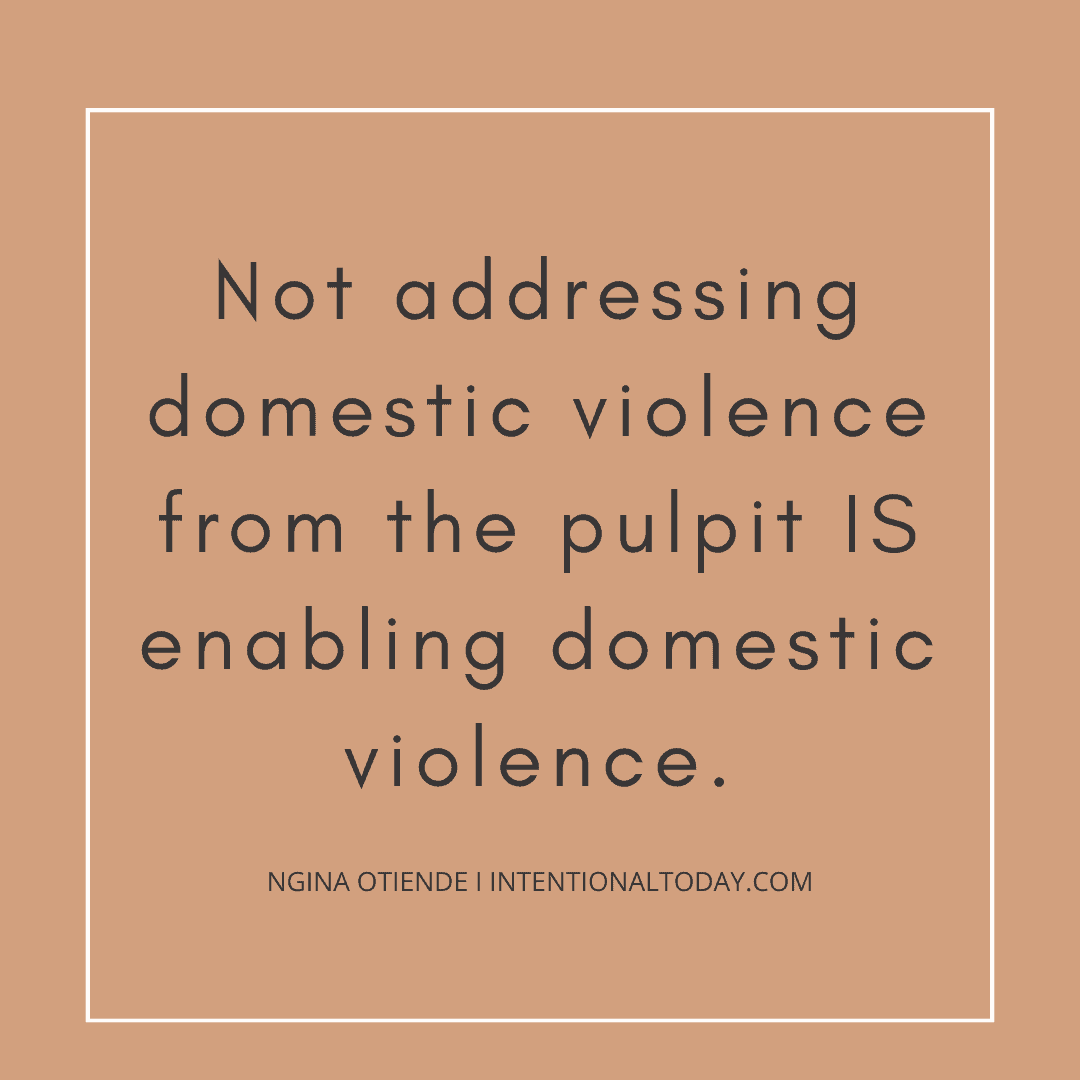 Enabling Domestic Violence - How Pastors are Doing It
